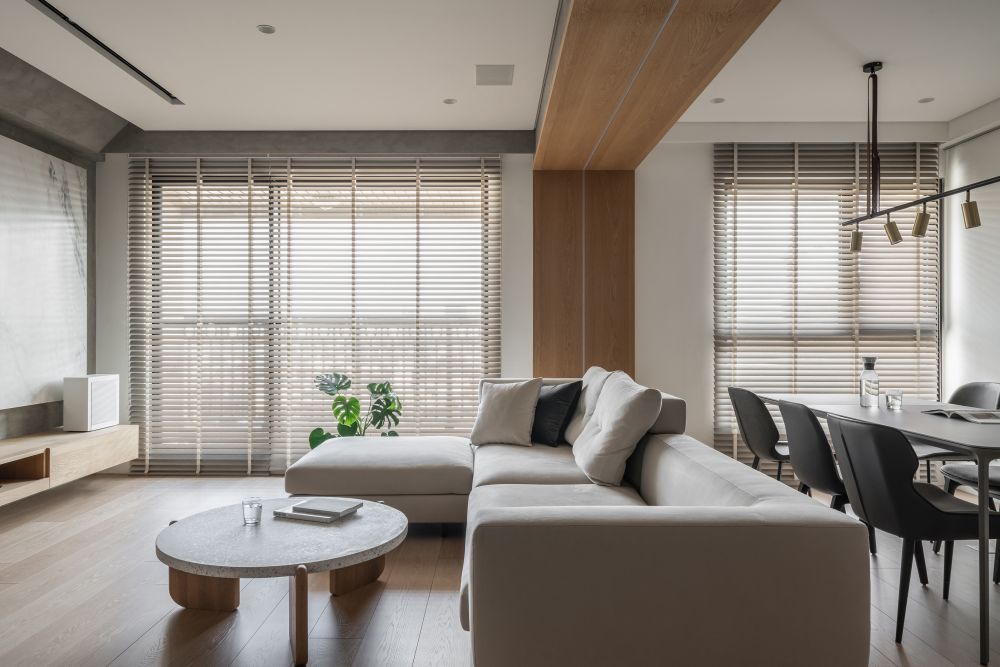 現代風裝修 31坪 2房2廳2衛 台南市 TN32 - Peaceful scenery 裝修案例效果圖 - 100室內設計